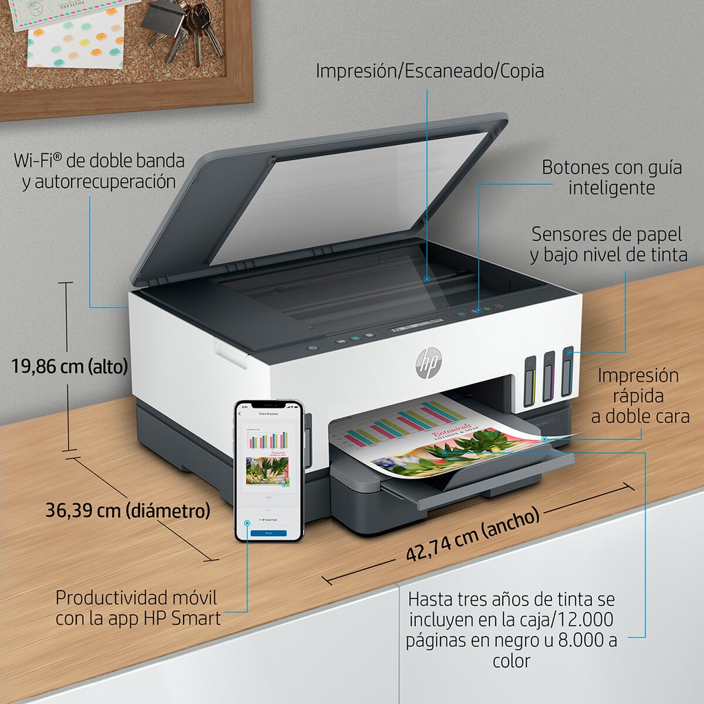 Impresora Hp Smart Tank 720 Multifunción